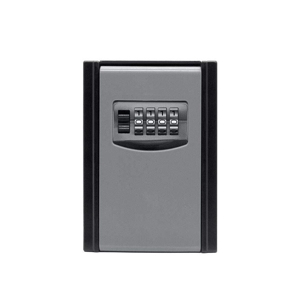 Сейф за ключове Vaxiuja Алуминиева сплав 12 X 8 5 см С аксесоари за монтаж 4 цифрен