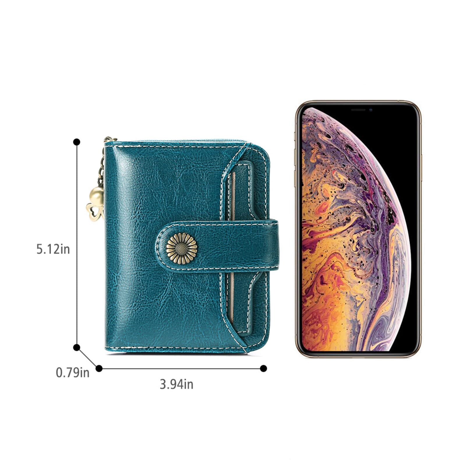 Portofel mic de dama, Vaxiuja, Piele / Poliester, 3.94 x 0.79 x 5.12 ...