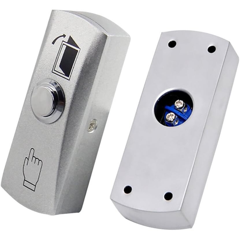 Buton de acces, Aliaj de zinc, Argintiu - eMAG.ro