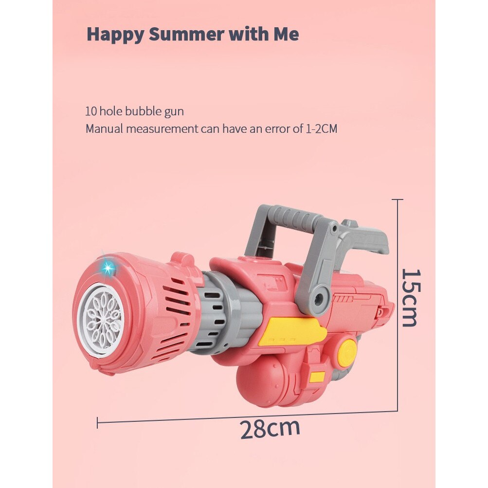 Пистолет за сапунен балон с резервоар за разтвор, милиони балони ...