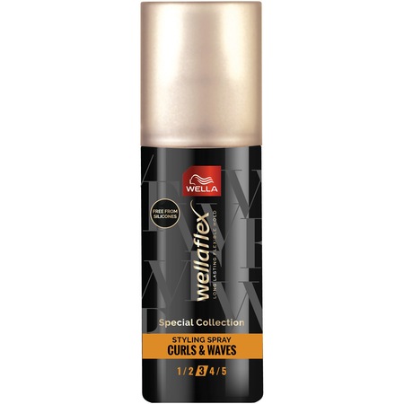 Spray de fixare pentru par cret si ondulat, Wellaflex Black, 150 ml ...