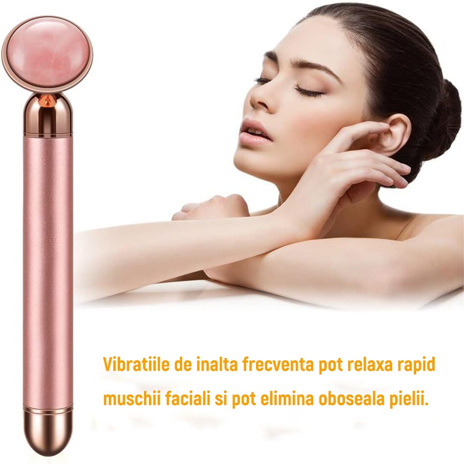Set Rola de Masaj Facial, YHJ, Multi -functie, Trei capete, De 6000 de ...