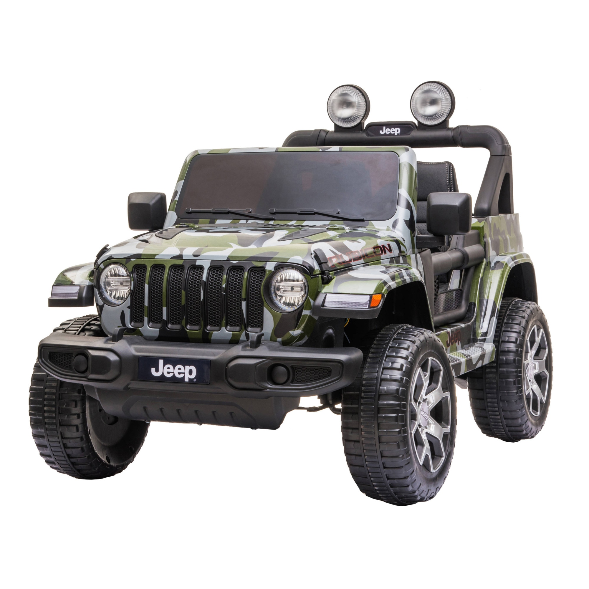 Masinuta electrica 4x4 Premier Jeep Wrangler Rubicon, 12V, roti cauciuc ...