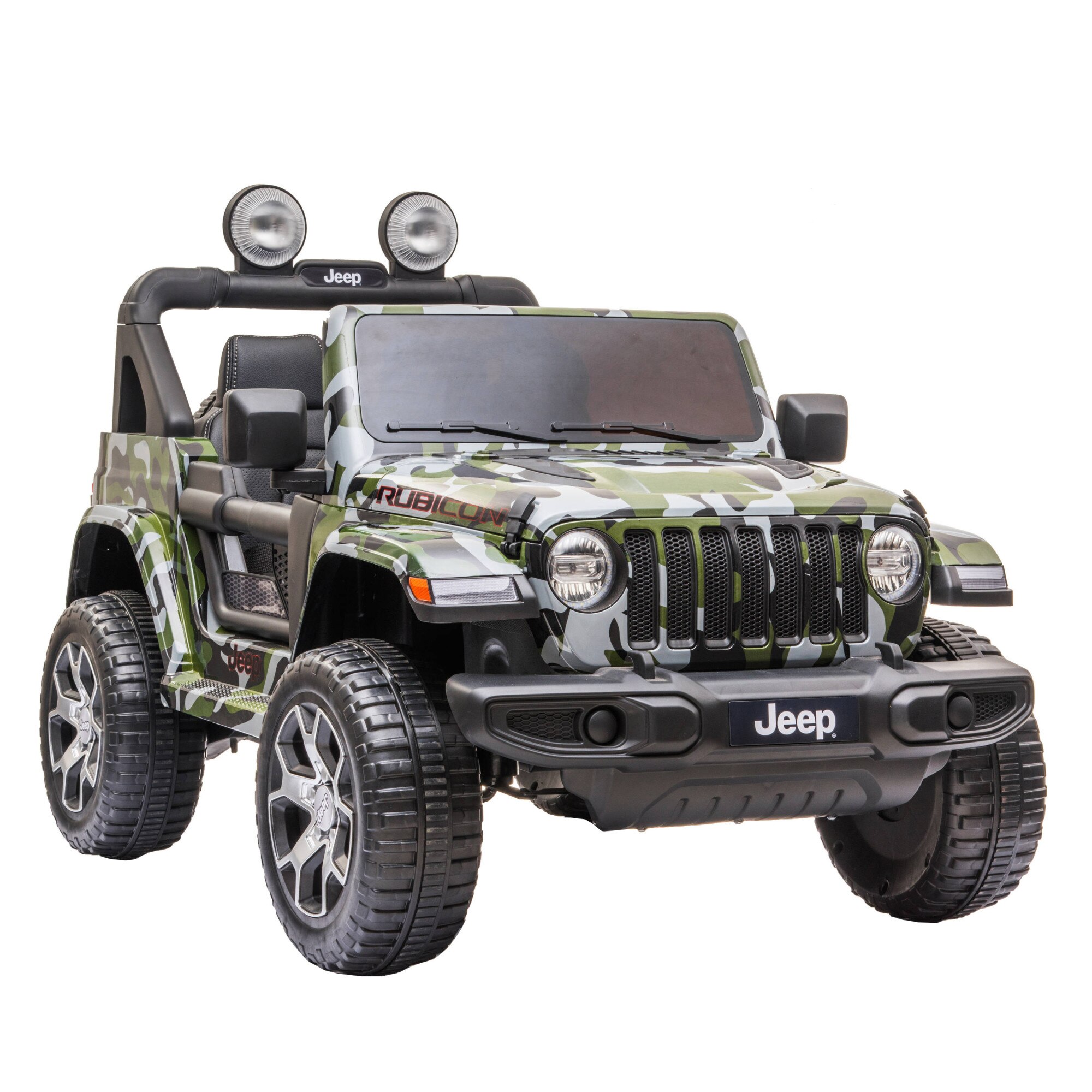 Masinuta electrica 4x4 Premier Jeep Wrangler Rubicon, 12V, roti cauciuc ...