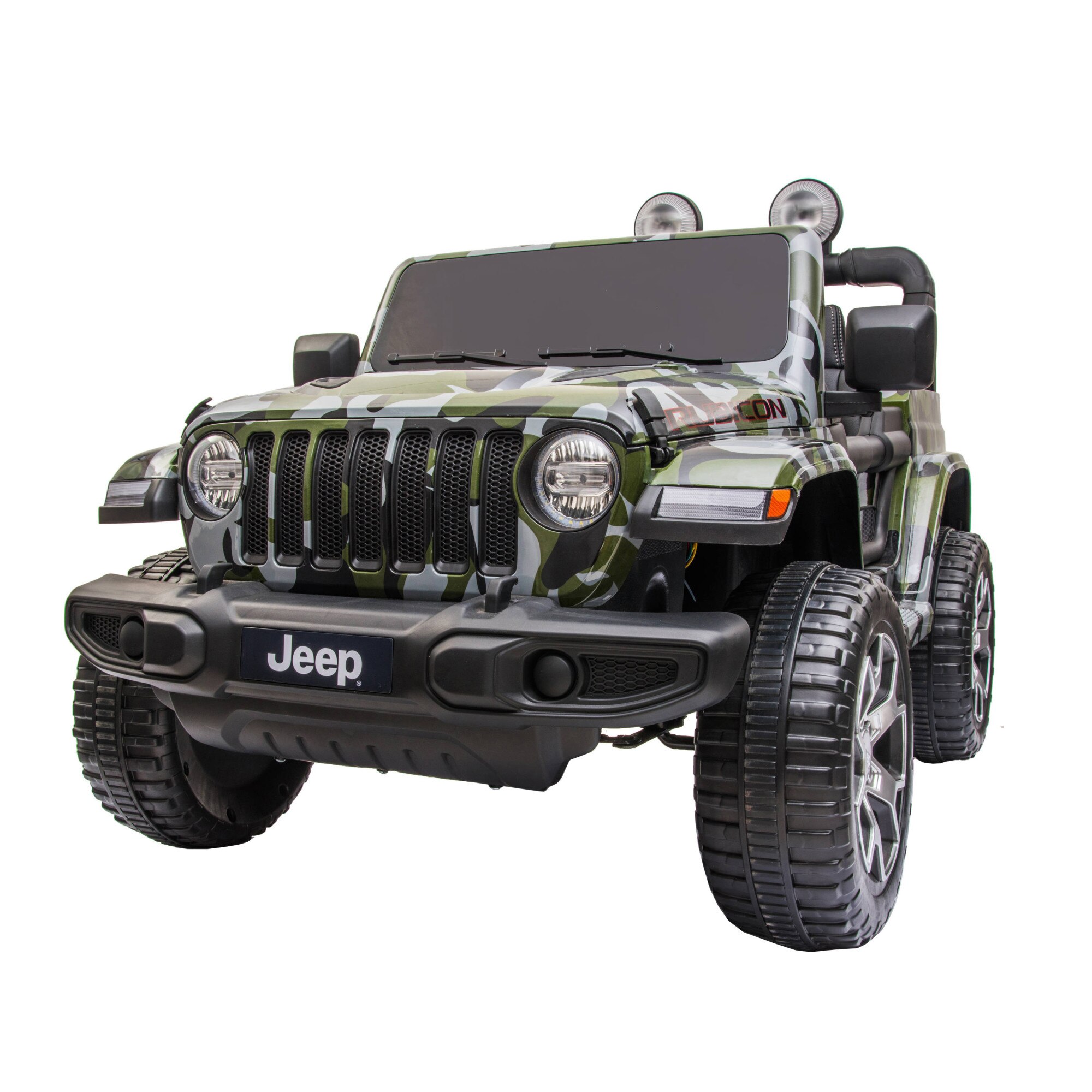 Masinuta electrica 4x4 Premier Jeep Wrangler Rubicon, 12V, roti cauciuc ...