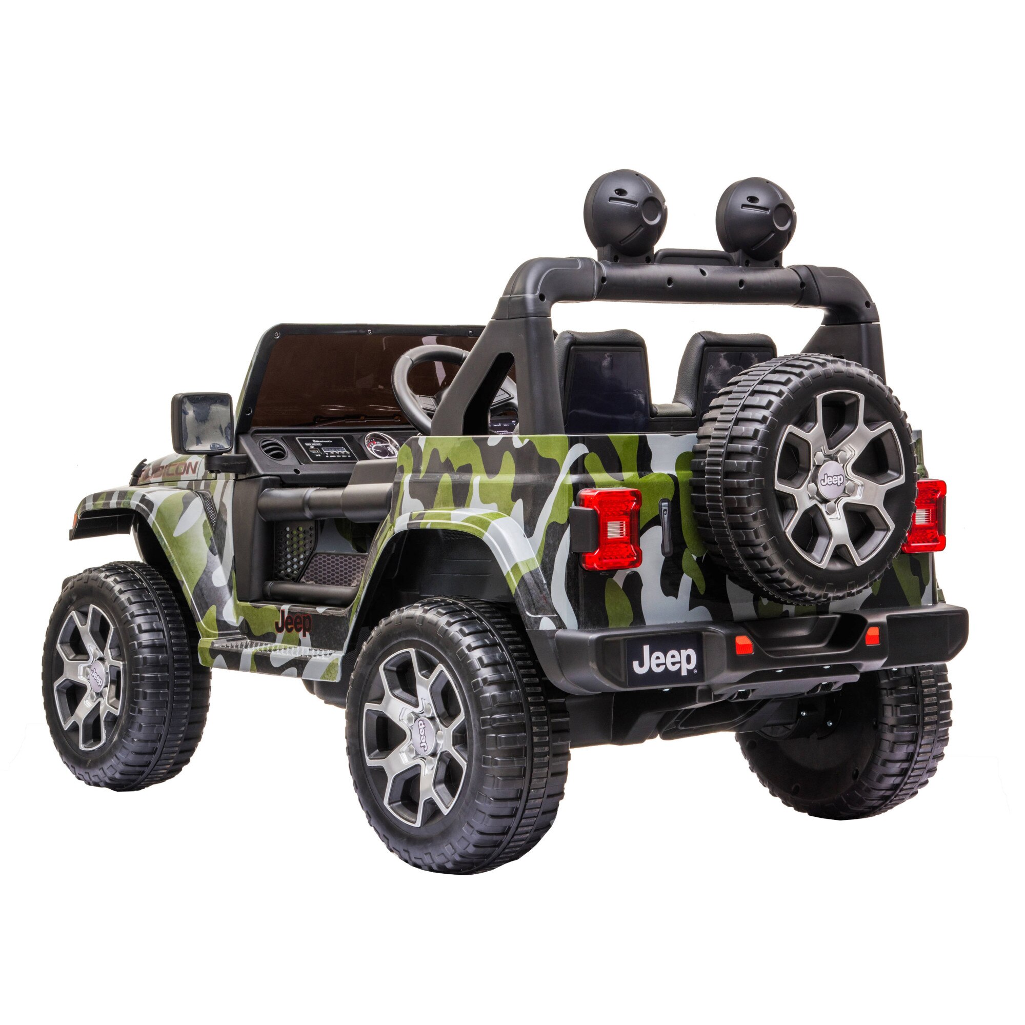 Masinuta electrica 4x4 Premier Jeep Wrangler Rubicon, 12V, roti cauciuc ...