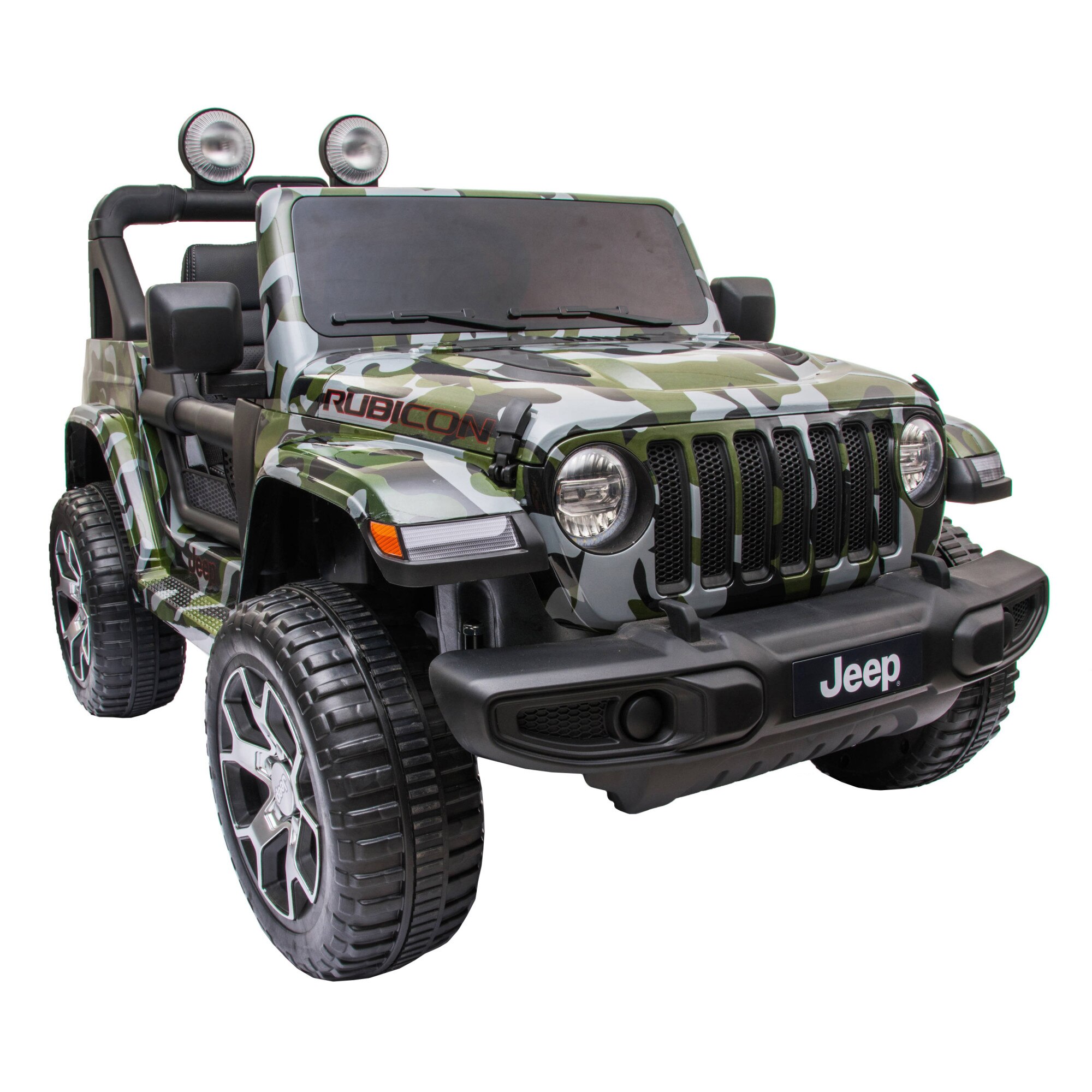 Masinuta electrica 4x4 Premier Jeep Wrangler Rubicon, 12V, roti cauciuc ...