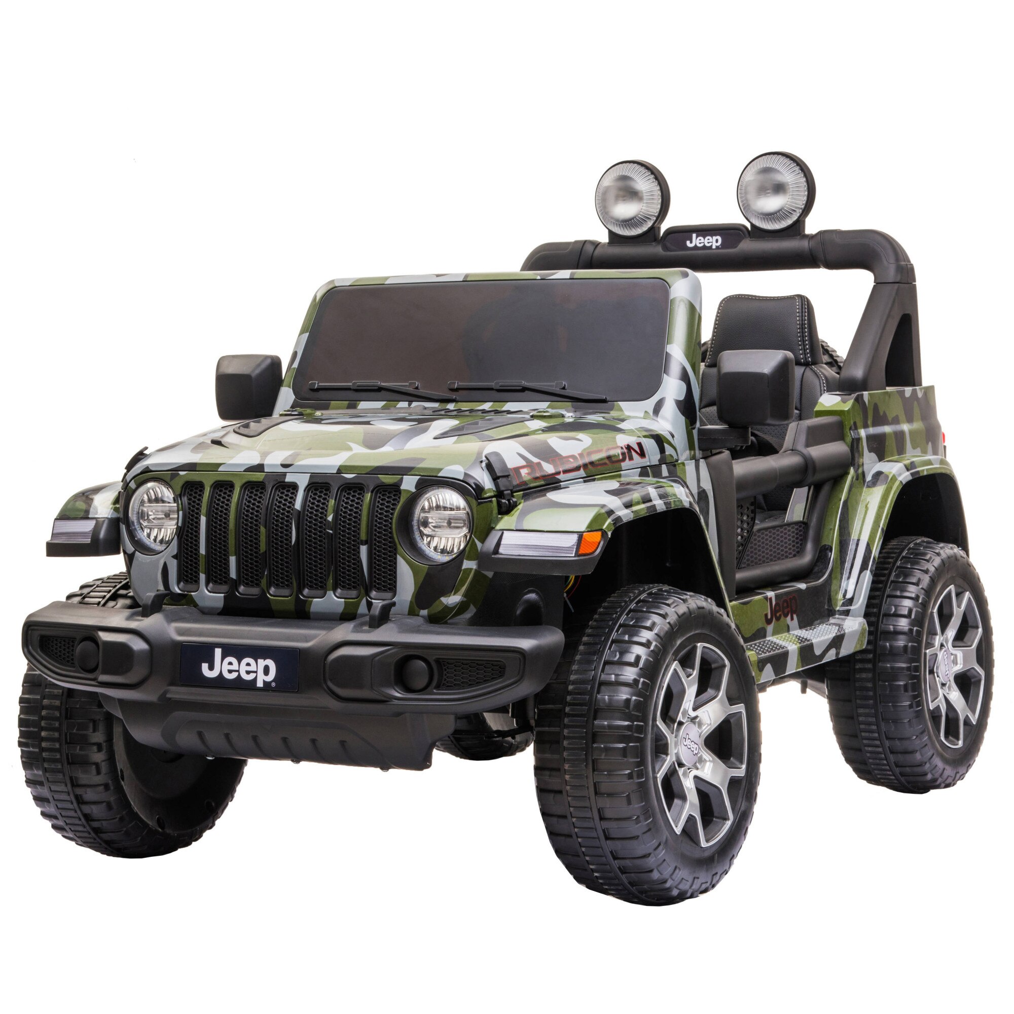 Masinuta electrica 4x4 Premier Jeep Wrangler Rubicon, 12V, roti cauciuc ...