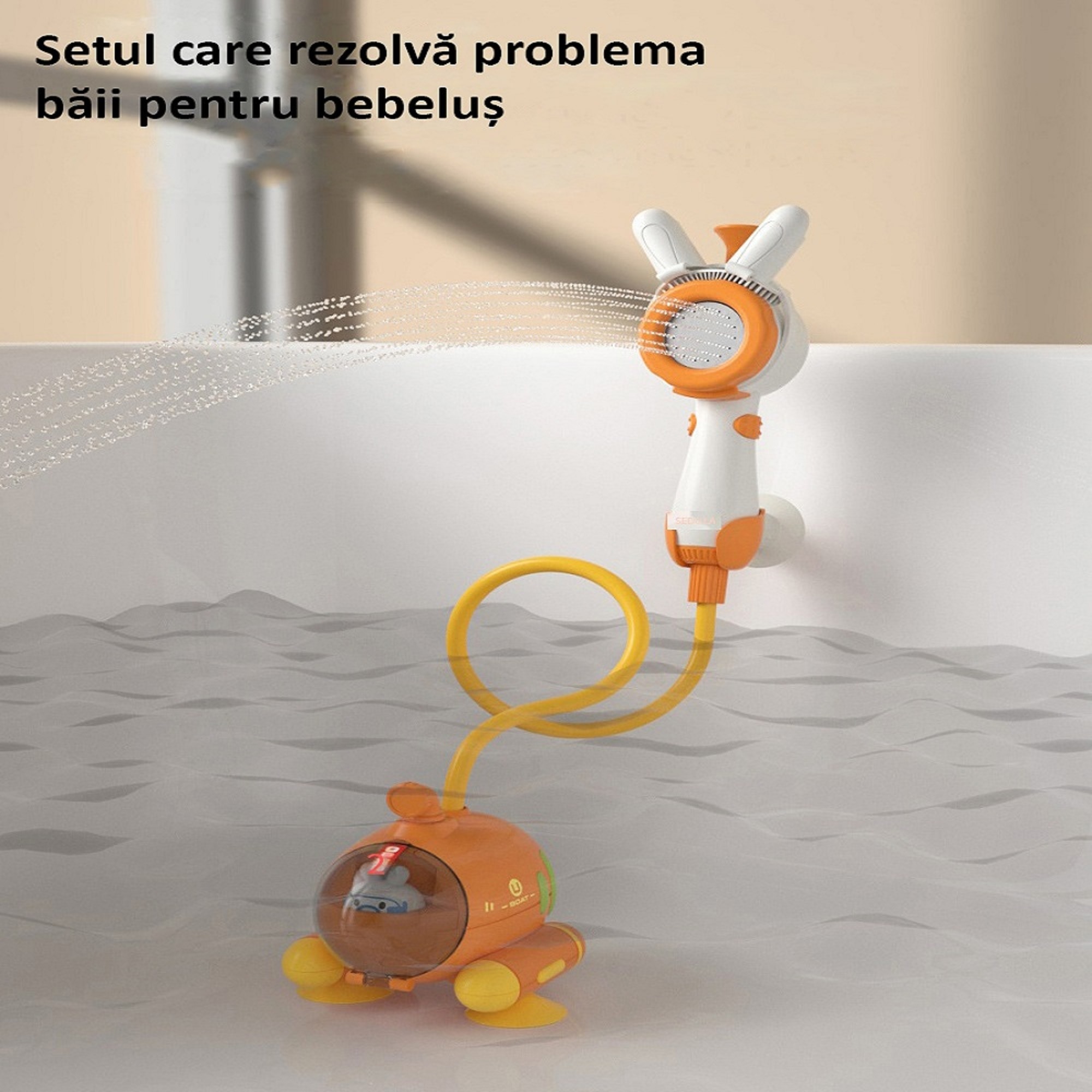 Jucarie de Baie tip Dus Portabil pentru Bebelusi si Copii, in Forma de ...