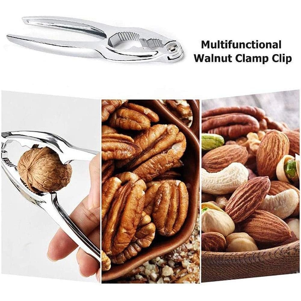 Spargator de nuci, Aliaj de zinc, 15 x 3.5 x 1.2 cm, Argintiu - eMAG.ro