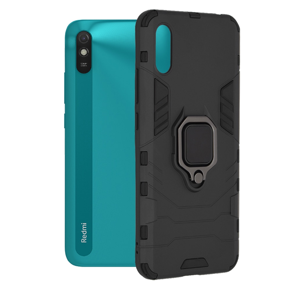 Калъф COMANDO Armor Ring, съвместим с Xiaomi Redmi 9A/ 9AT, Tactical ...