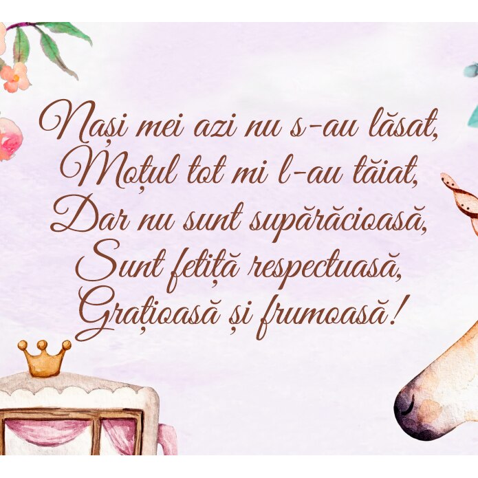 Set Tavita de Taiere Mot si Turta de pentru Fete, Model Unicorn cu ...