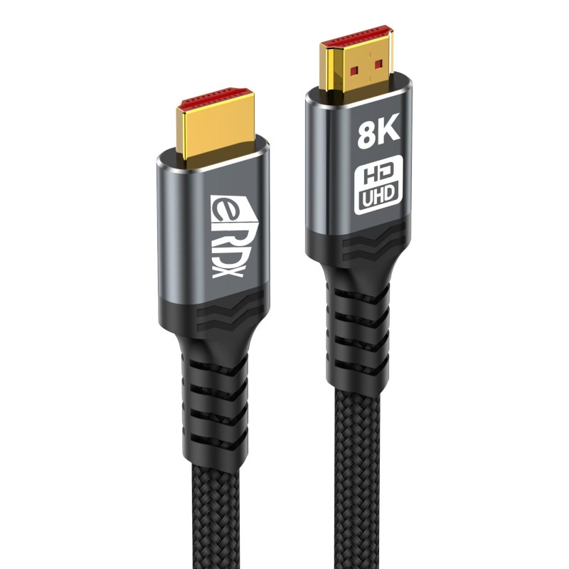Cablu Video HDMI 2.1 eRDX® - 1.5m, 8K 60Hz, 4K 120Hz, 48Gbps, Ultra HD ...
