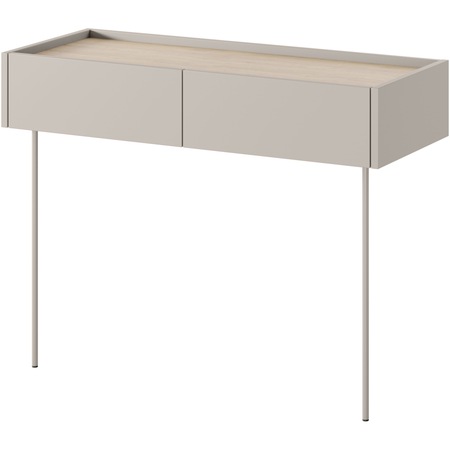 Consola/masa toaleta Woodmood Delia, 100x40x80 cm, 2 sertare, culoare ...