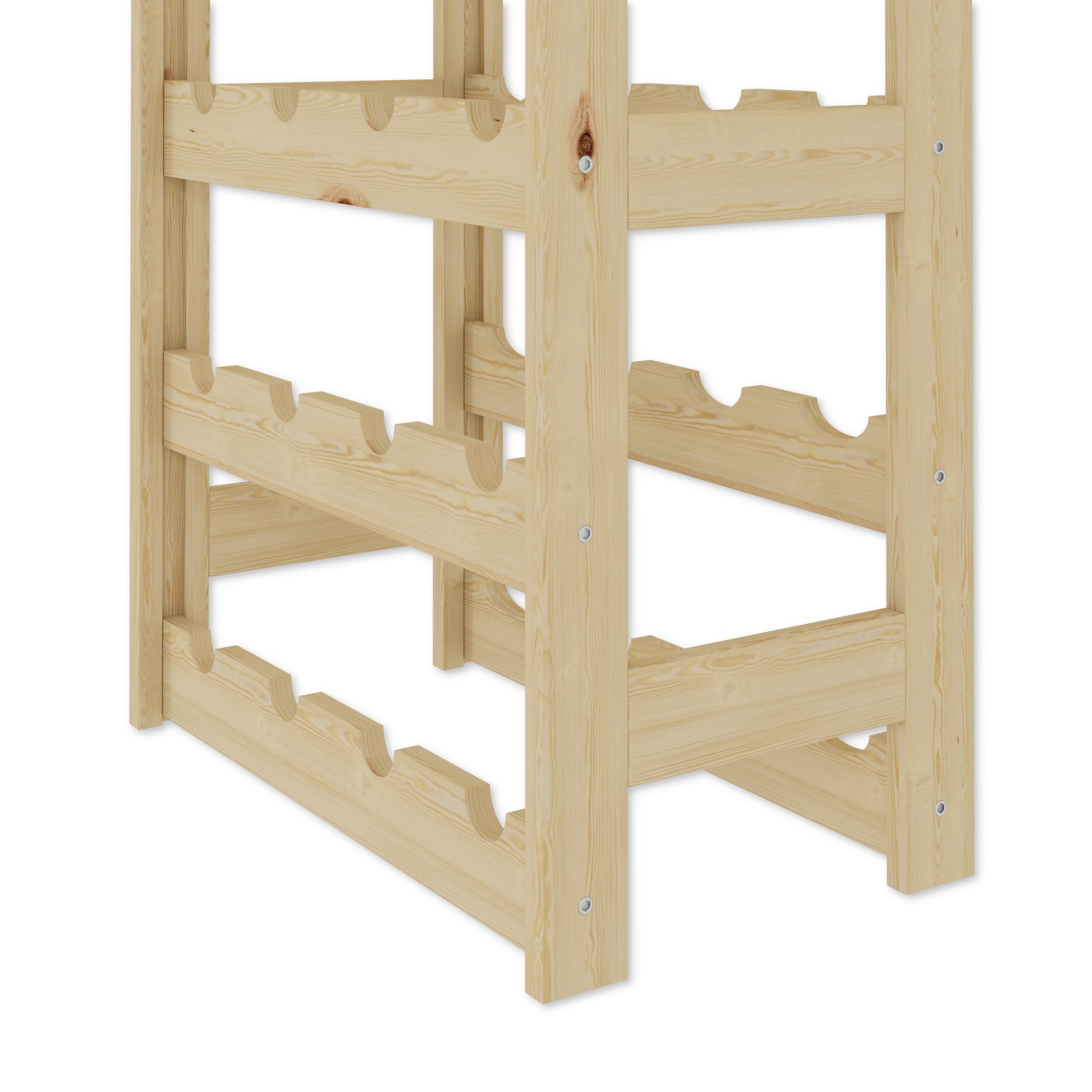 Raft pentru vinuri, Lenmar RW-1-20, lemn de pin, 20 sticle, 5 nivele ...