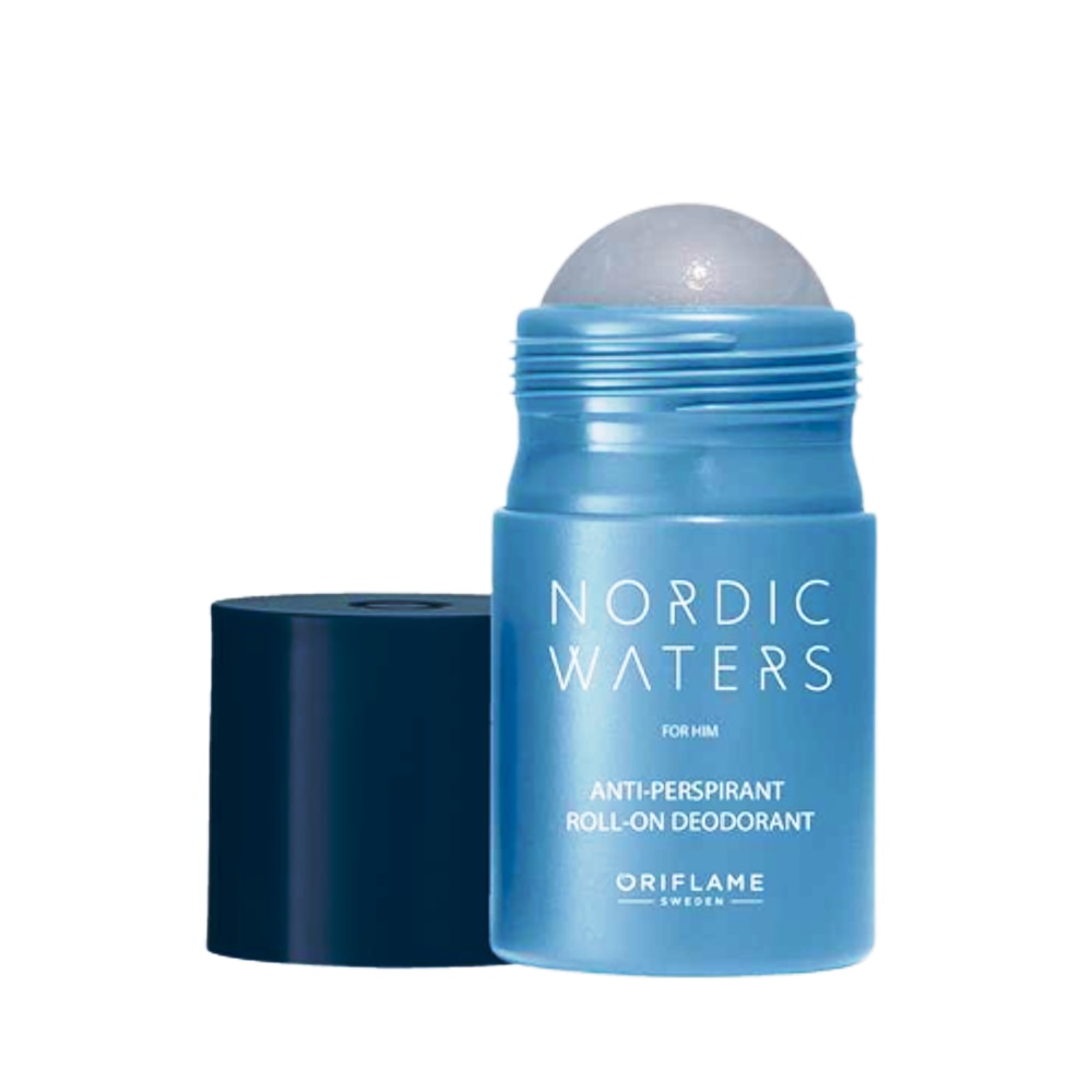 Set Apa de parfum pentru el Nordic Waters, 75 ml si Deodorant roll-on ...