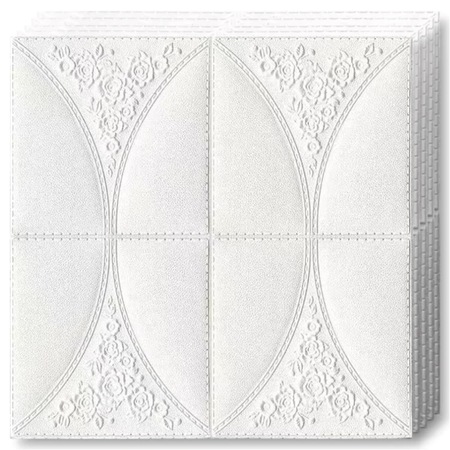 Set 20x Tapet 3D Teno®, autoadeziv, Model Floral, perete/tavan ...