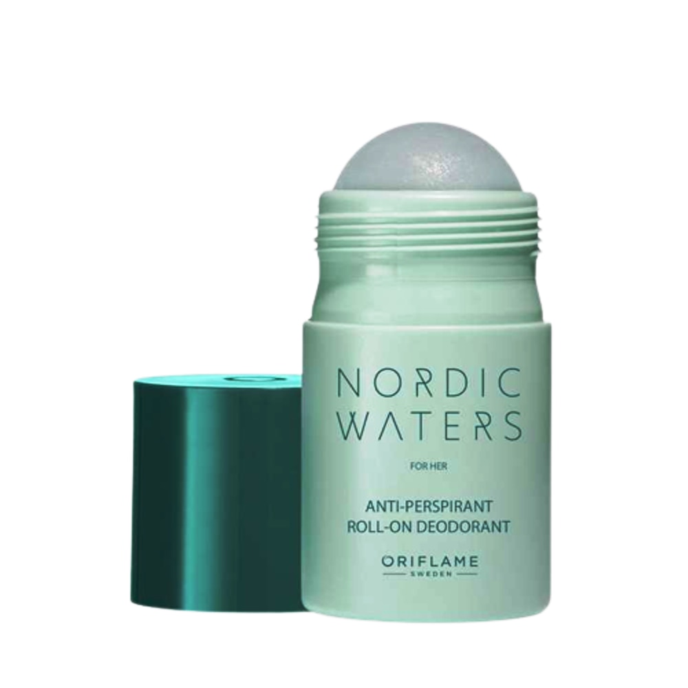 Set Apa de parfum pentru ea Nordic Waters, 50 ml si Deodorant roll-on antiperspirant pentru ea ...