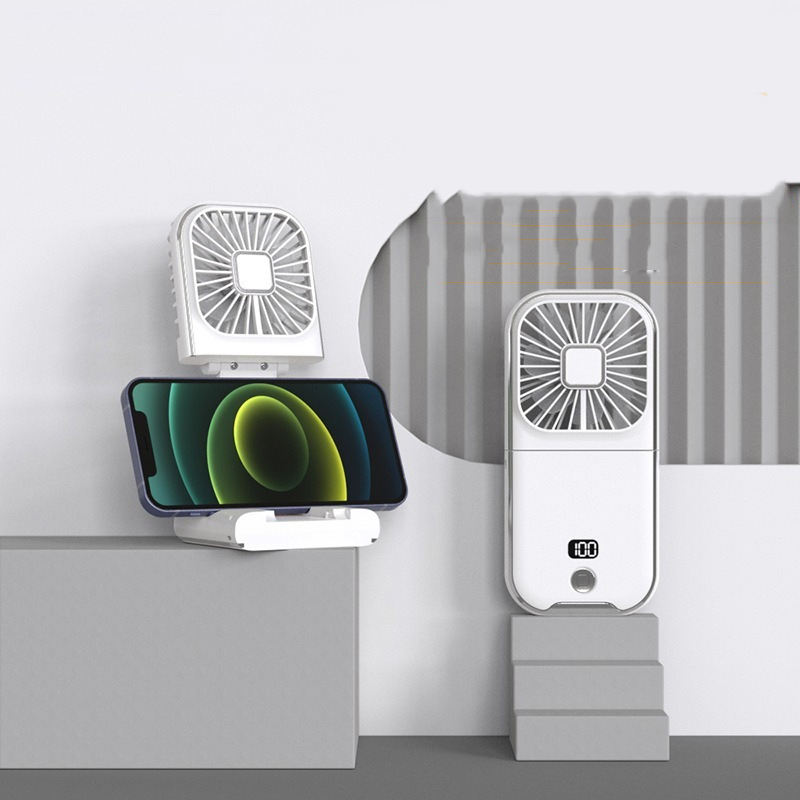 Mini Ventilator Portabil, 3000 mA, 4 Trepte de Viteza, USB, Cu Functie ...