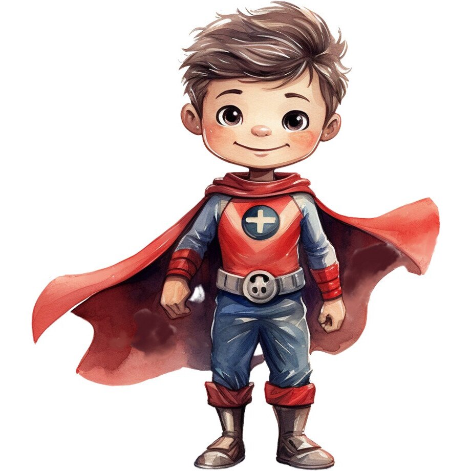 Декоративен стикер Момче Супергерой, Червен, 69 см, 1309STK - eMAG.bg