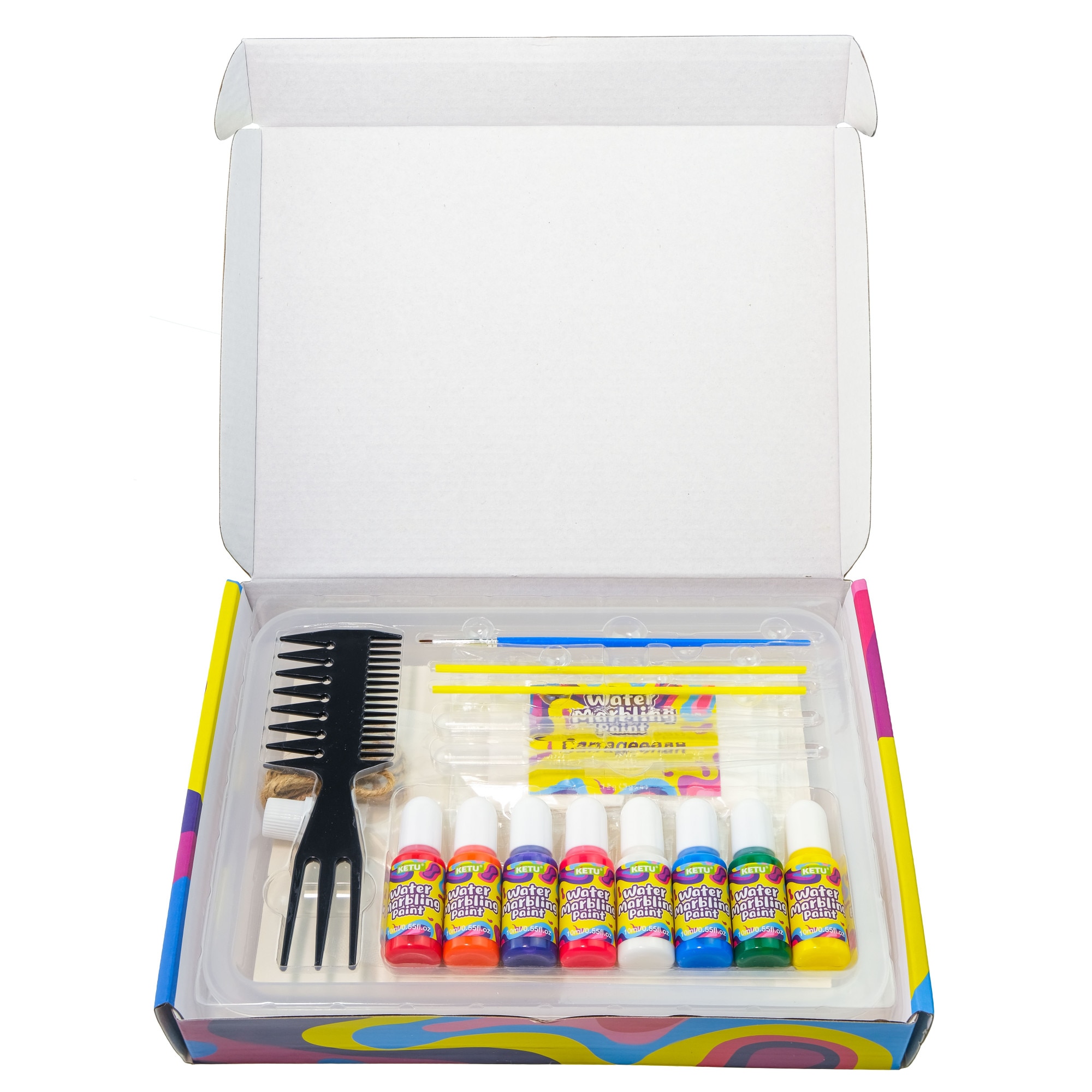 Stilou de Colorat in Apa, Set de 8 Culori cu Accesorii - eMAG.ro