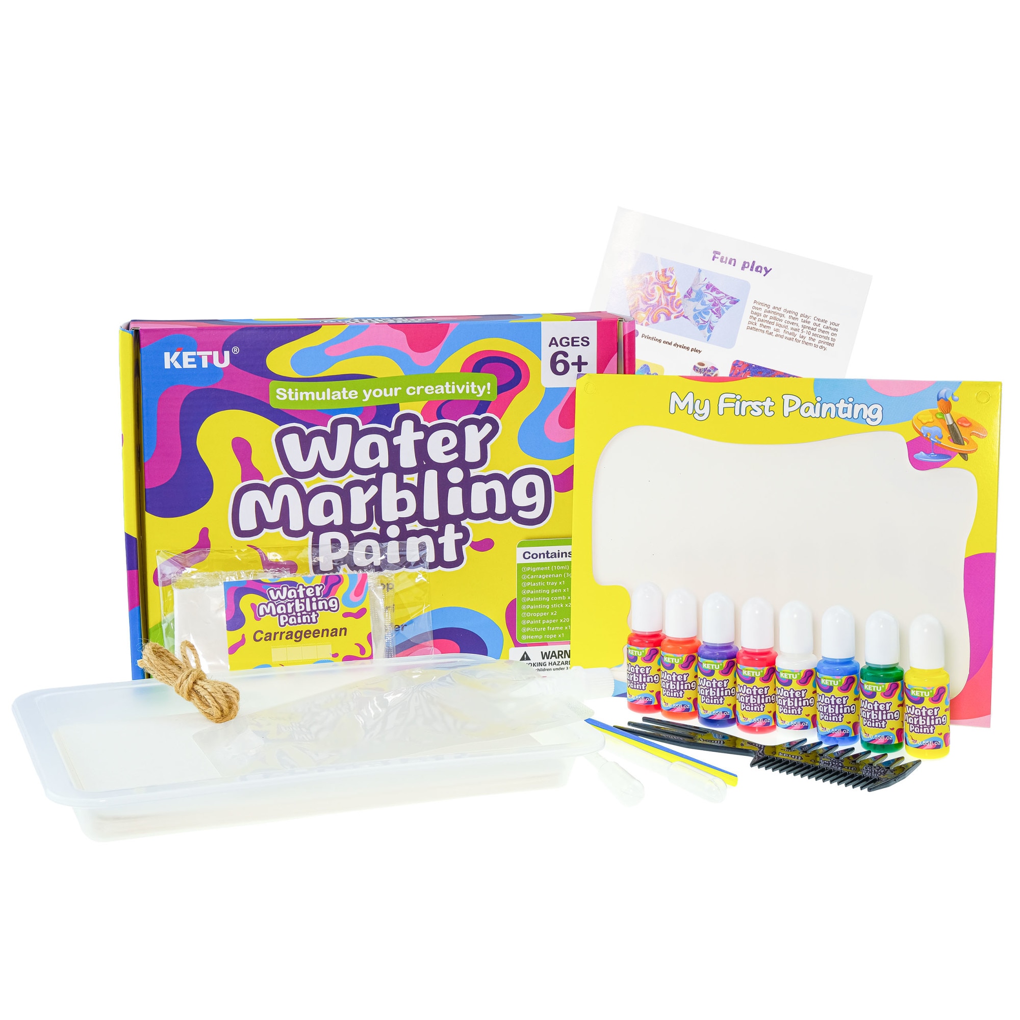 Stilou de Colorat in Apa, Set de 8 Culori cu Accesorii - eMAG.ro