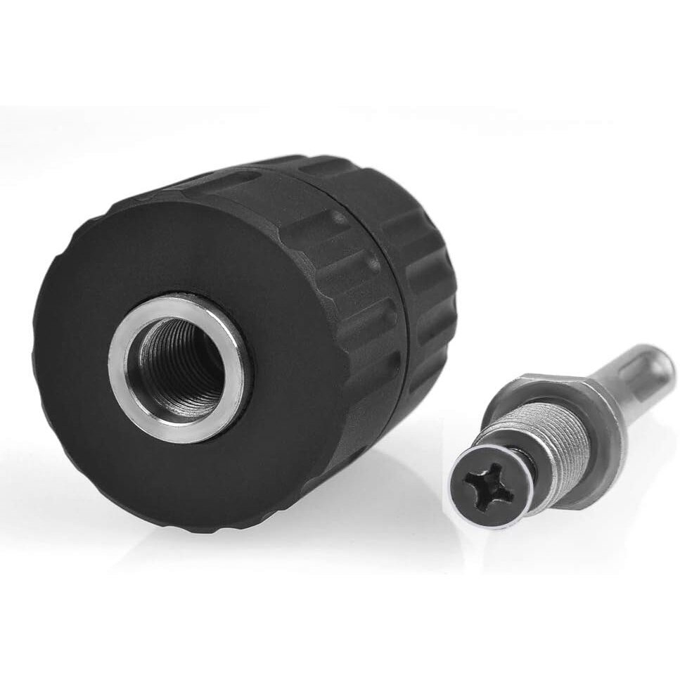 Mandrina cu adaptor, Sunmostar, ABS, 12.4 x 4.3 cm, Negru/Argintiu ...