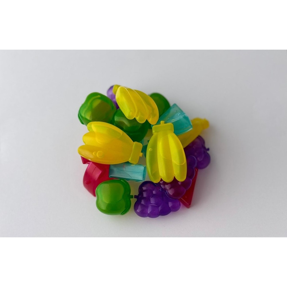 Set 20 cuburi de gheata in forma de fructe, reutilizabile, multicolor ...