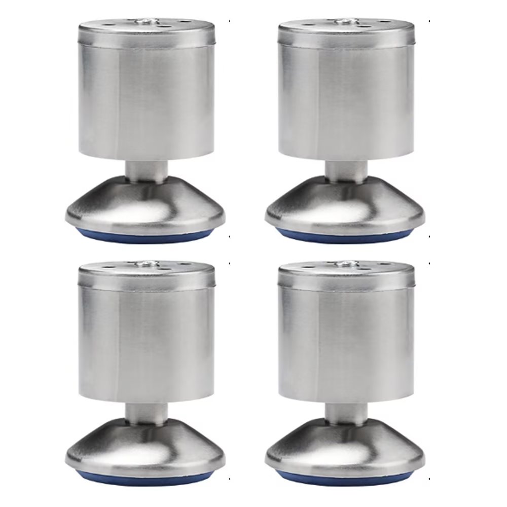 Set 4 picioare pentru mobilier, Universale, Reglabile, inox, Crom - eMAG.ro