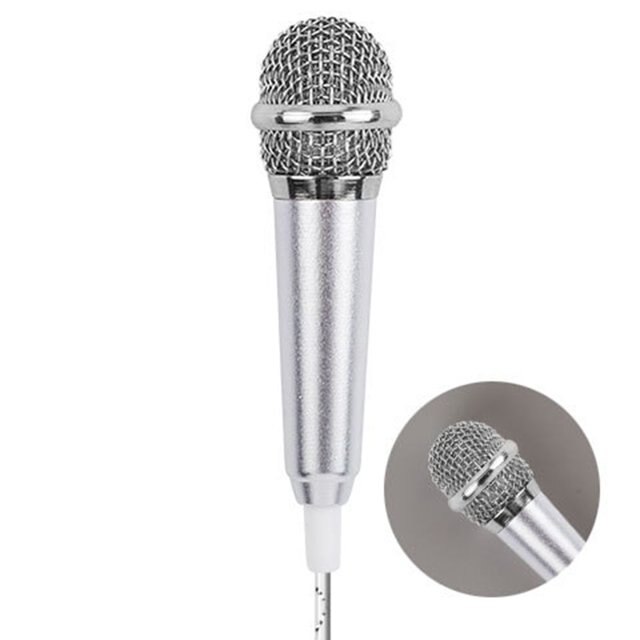Microfon mini pentru Telefon, JENUOS®, pentru Karaoke, laptop, computer ...