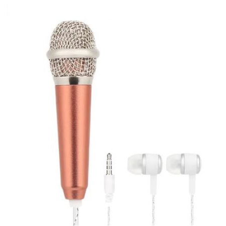Microfon mini pentru Telefon, JENUOS®, pentru Karaoke, laptop, computer ...