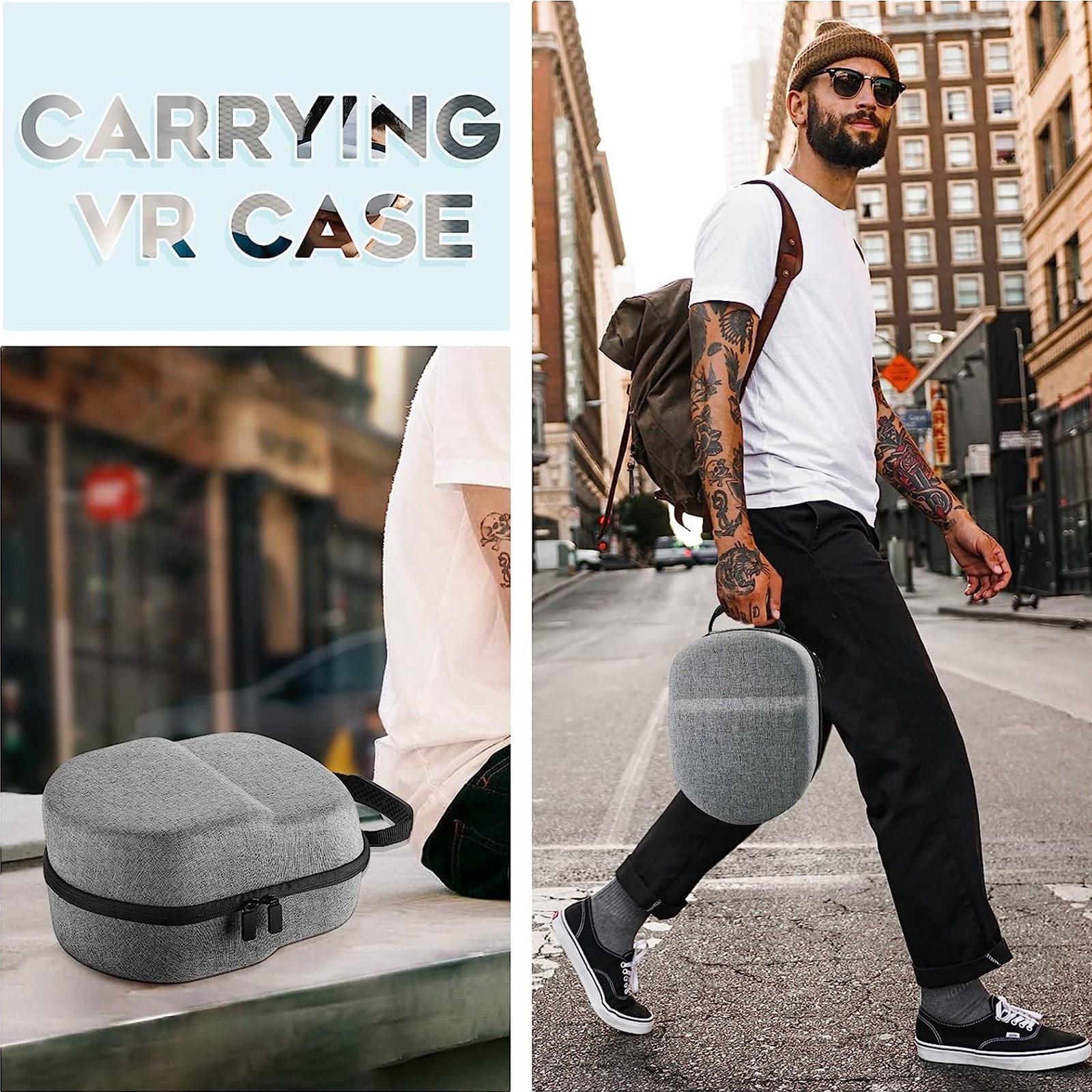 Cutie pentru transport pentru ochelari VR Oculus Quest 2, Darklove, Cu ...