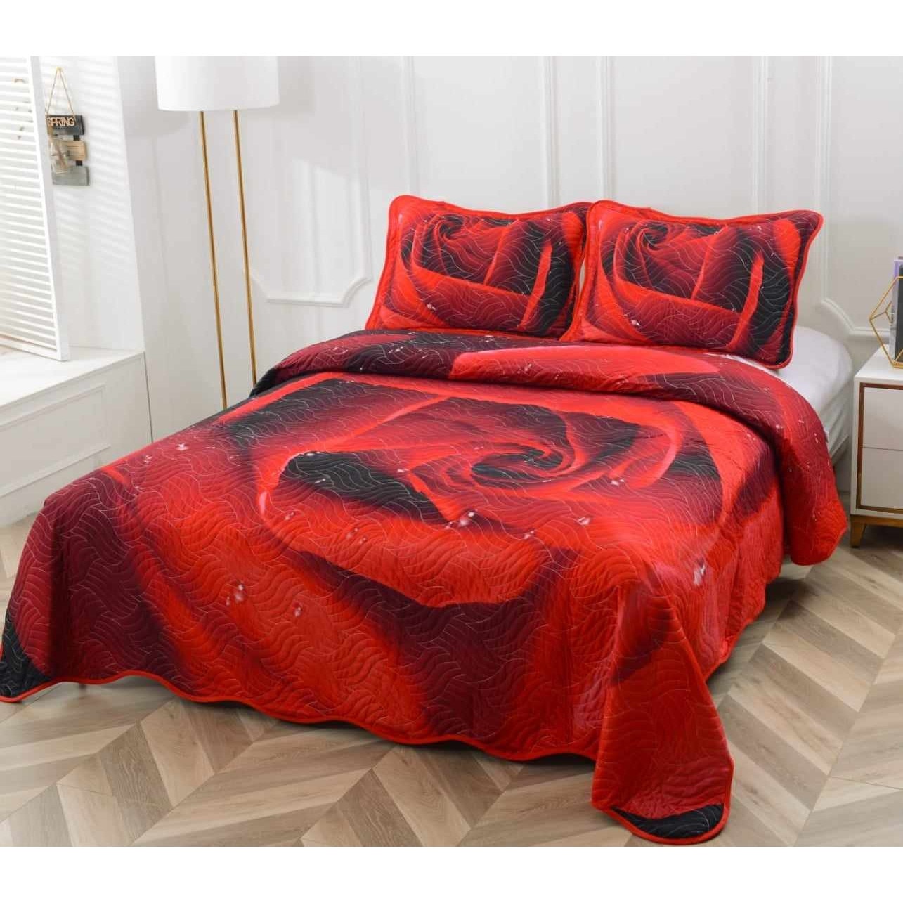 Cuvertura de Pat, Finet, 3 Piese, 230 x 250 cm, CP005 - eMAG.ro