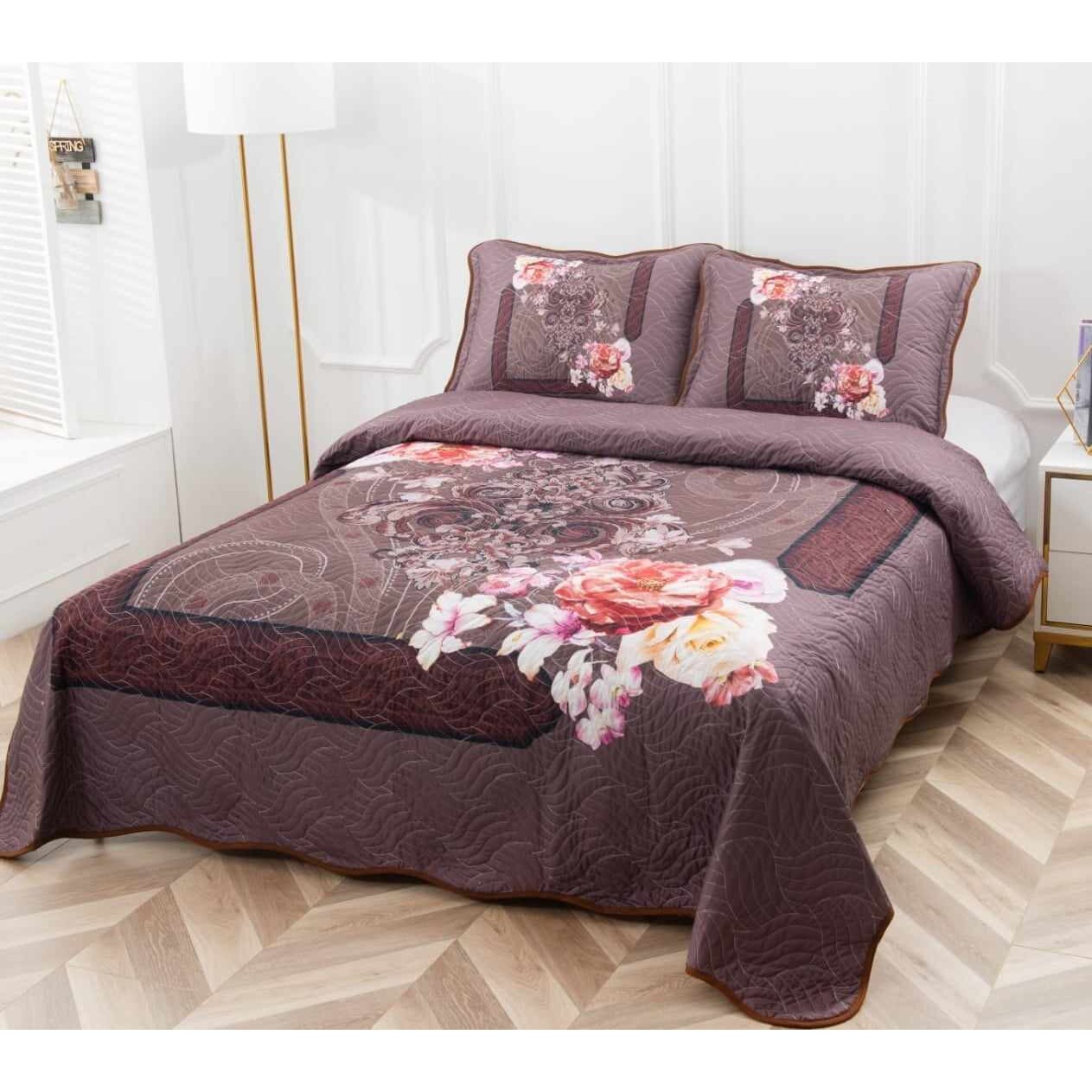 Cuvertura de Pat, Finet, 3 Piese, 230 x 250 cm, CP009 - eMAG.ro