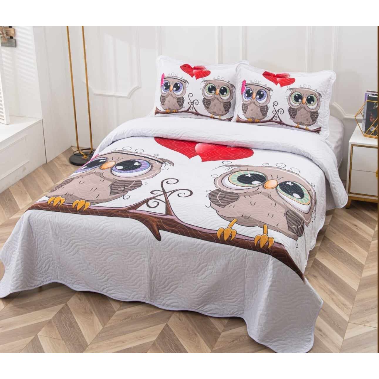 Cuvertura de Pat, Finet, 3 Piese, 230 x 250 cm, CP011 - eMAG.ro