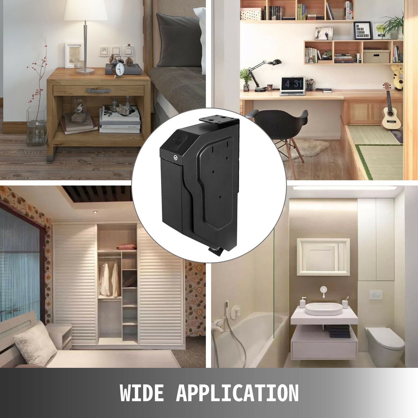 Seif Box cu amprenta biometrica pentru pistol 120 amprente 2 chei si ...