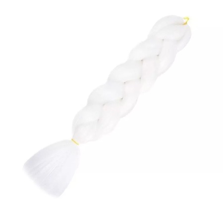 Extensii de par codite Afro pentru impletituri, Alb, Pre intinse, Box ...