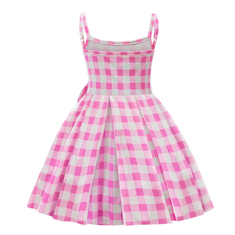 Rochie Cosplay pentru copii Barbie in carouri, Party Chili®, Fara ...