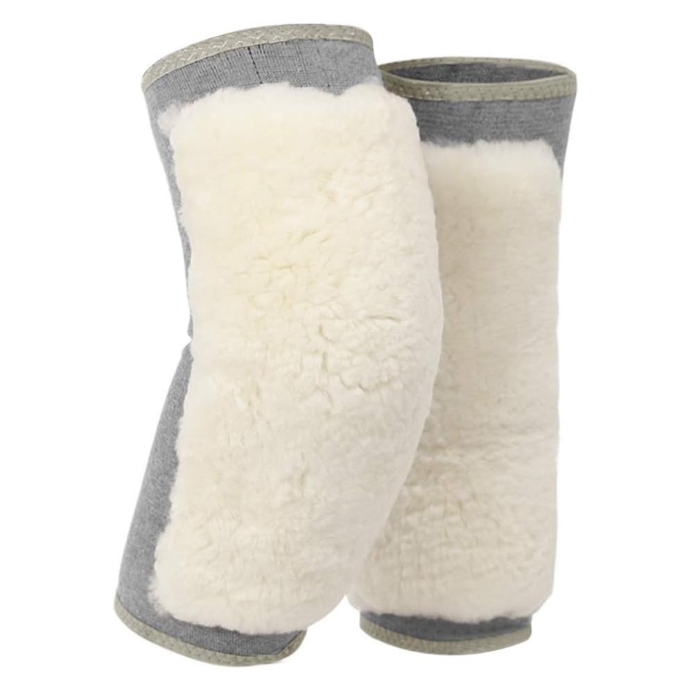 Genunchiere de protectie frigului, AEWOYAD, Poliester/Casmir, Gri, XL ...