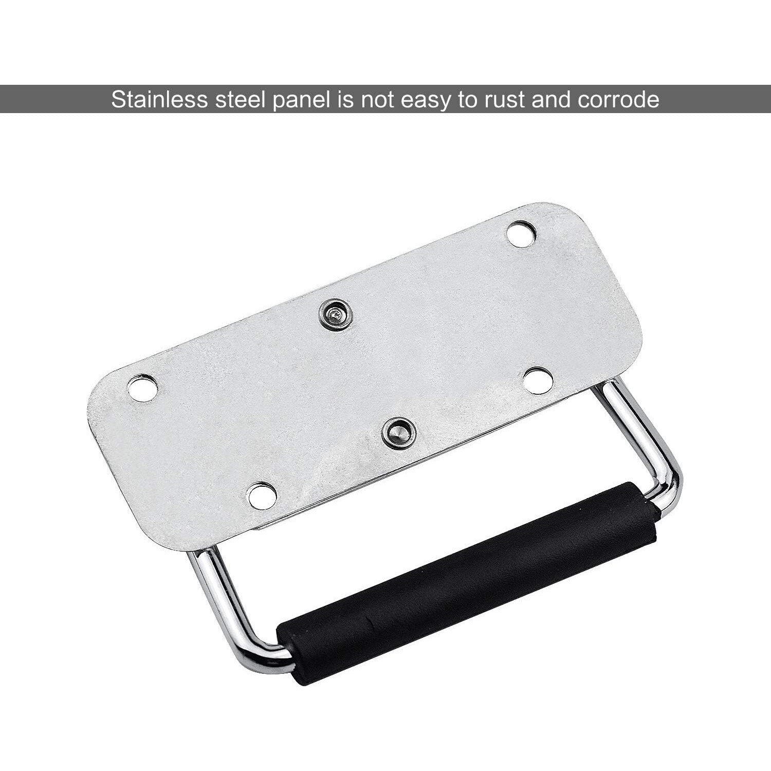 Set 2 manere pentru mobila, Inox, 110x41mm, Argintiu - eMAG.ro