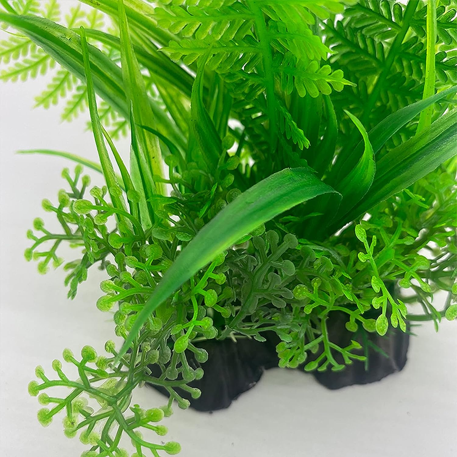 Set 6 plante artificiale mari de acvariu din plastic, Verde, 8 x 5 x 14 ...