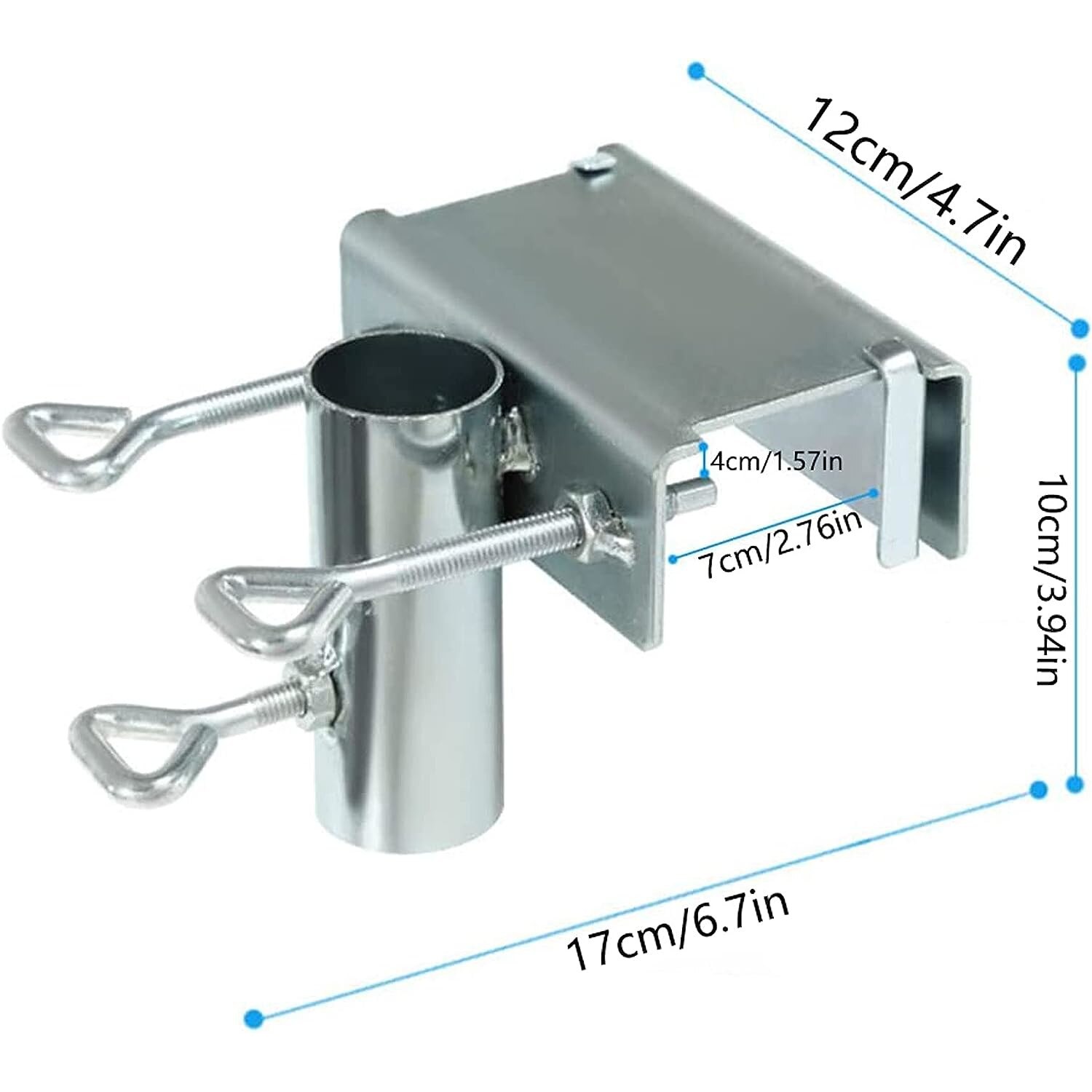 Suport umbrela de gradina, Sunmostar, Argintiu - eMAG.ro