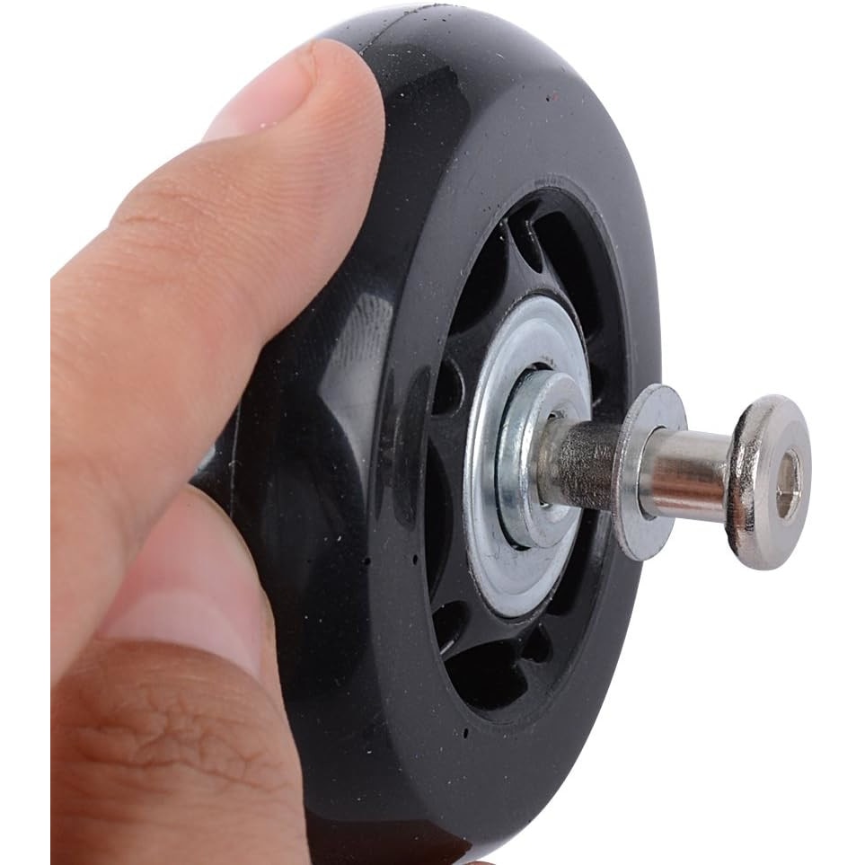 Set 2 roti troler, Sunmostar, Cauciuc/Metal, 60 x 18 mm, Negru - eMAG.ro