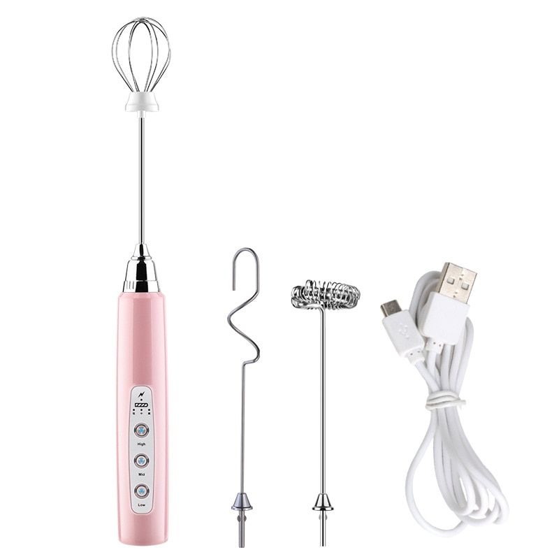 Mixer spuma lapte electric, Sundiguer, 3 capete interschimbabile ...