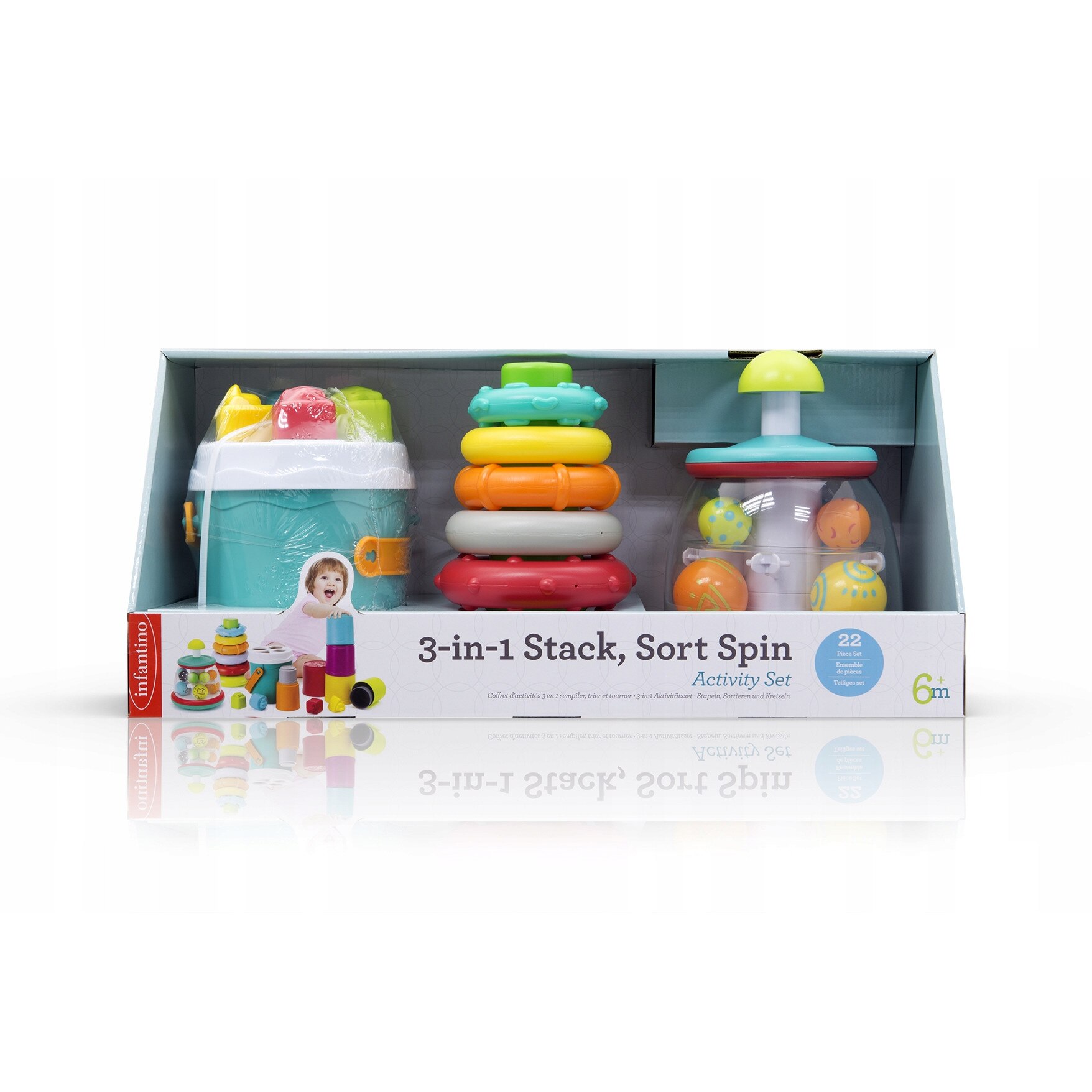 Set de jucarii interactive pentru copii, INFANTINO, Plastic, Multicolor ...