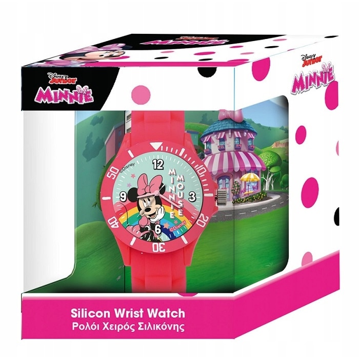 Gyerek analóg óra, Diakakis, Minnie Mouse modell, Szilikon, 25 cm ...