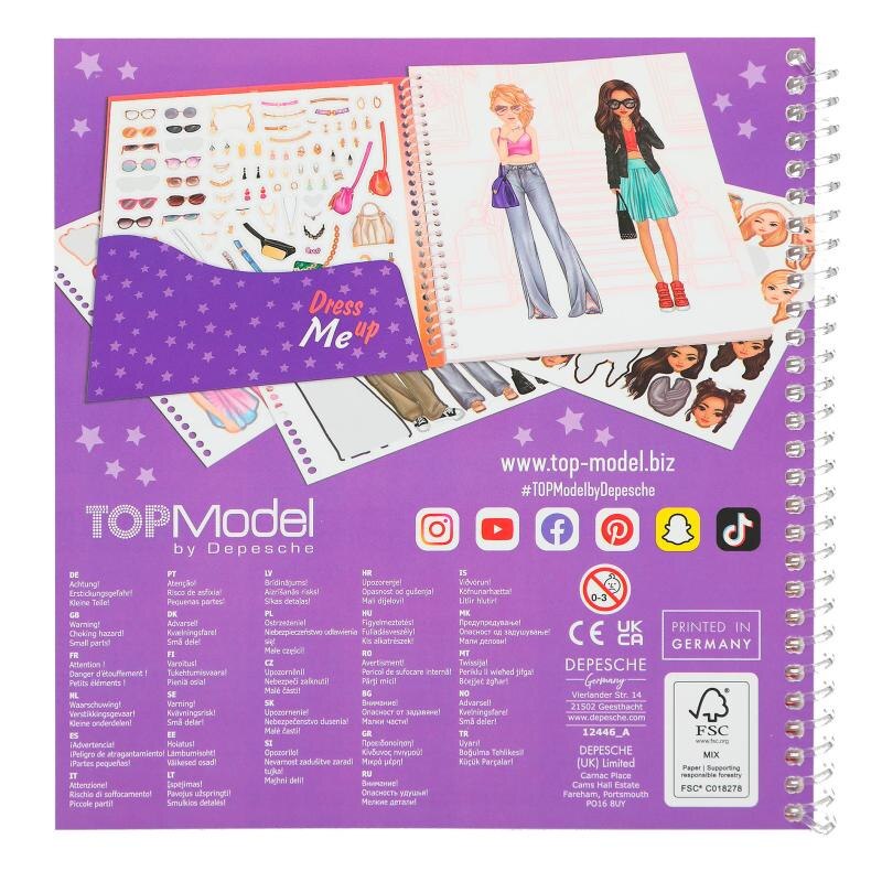 Set creativ cu autocolante, TOP MODEL, Multicolor, 6+ - eMAG.ro