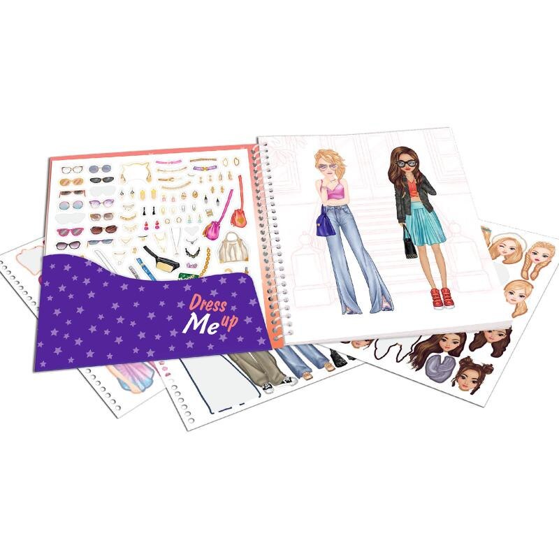 Set creativ cu autocolante, TOP MODEL, Multicolor, 6+ - eMAG.ro