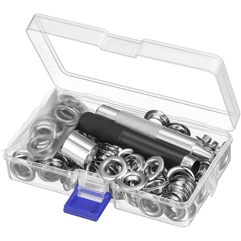 Set ocheti de 12mm, Metal, Argintiu - eMAG.ro