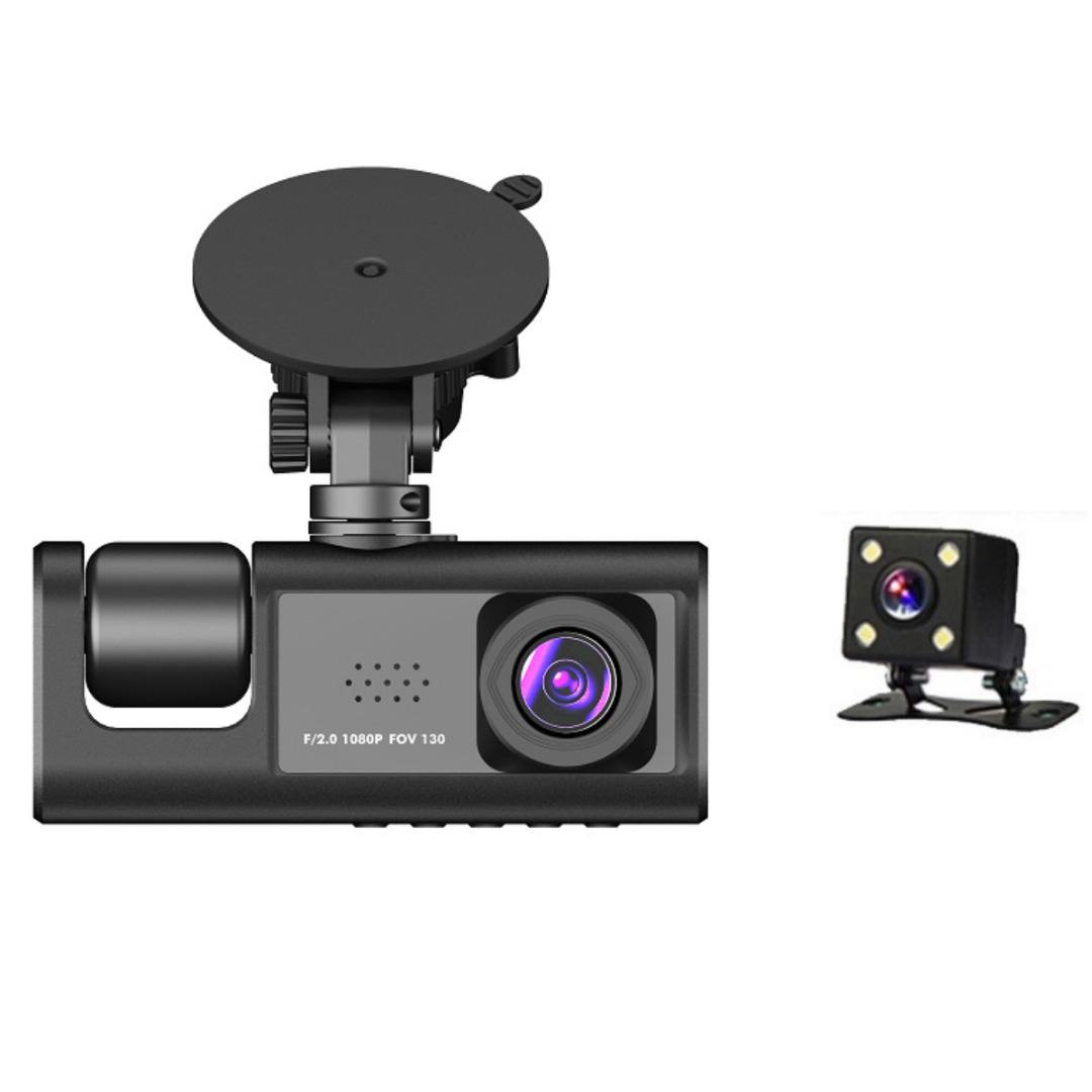 Camera auto DVR, vizualizare 170°, 3 camere, ecran 2", vizualizare ...